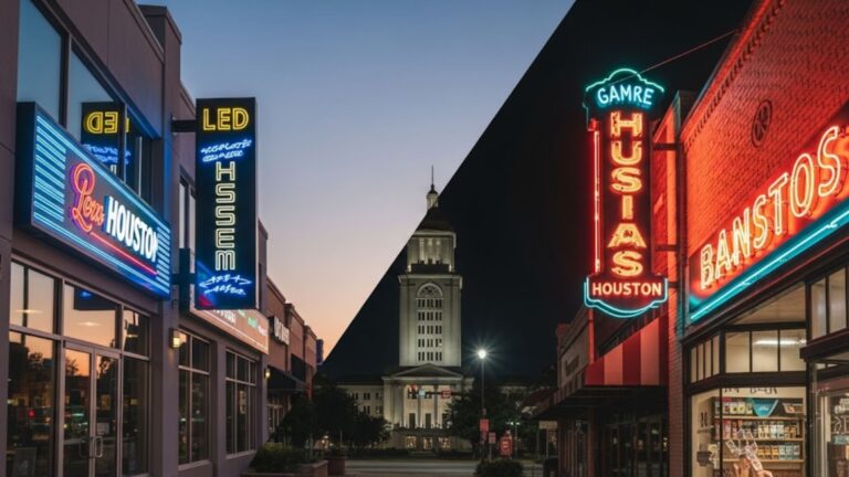LED vs. Neon Signs in Houston: Best Choice for Your Business